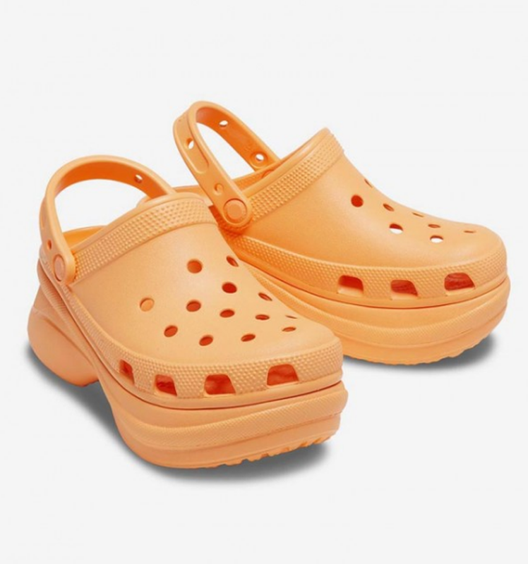 Crocs клоги сабо на платформе women´s classic bae clog platform orange ...