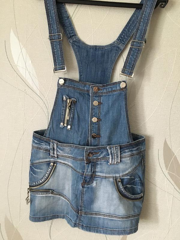 Джинсовий сарафан — ціна 290 грн у каталозі Сарафани Купити жіночі речі за доступною ціною на