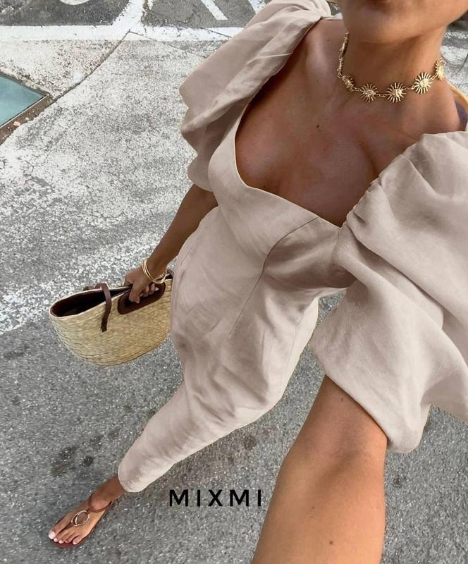 Льон сукня — ціна 940 грн у каталозі Сукні міді Купити жіночі речі за доступною ціною на Шафі