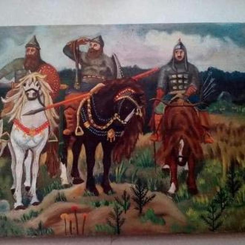 Картина богатыри — цена 4000 грн в каталоге Картины Купить товары для дома и быта по доступной