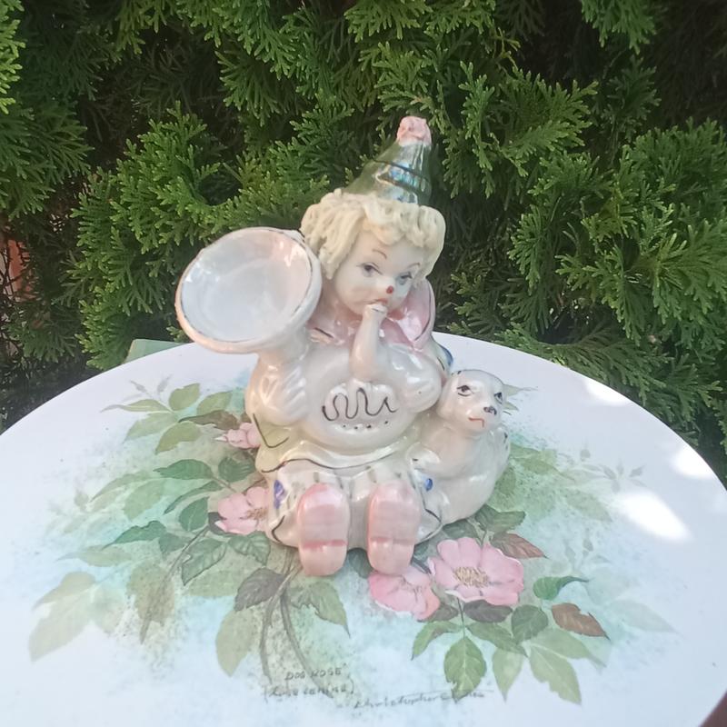 Статуэтка фарфорова клоун с собакой — цена 400 грн в каталоге Статуэтки Купить товары для дома и