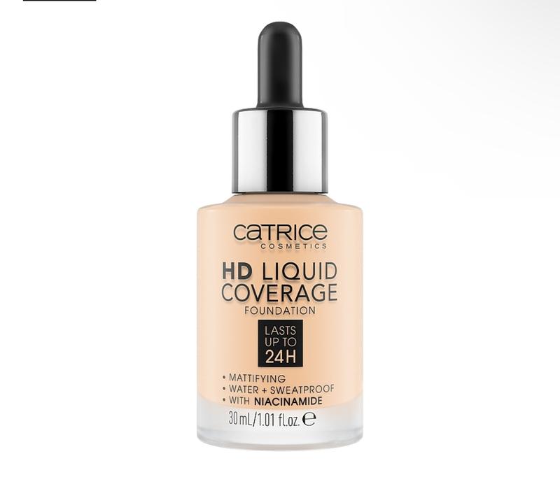 Жидкая тональная основа, тон 010, catrice hd liquid coverage foundation ...
