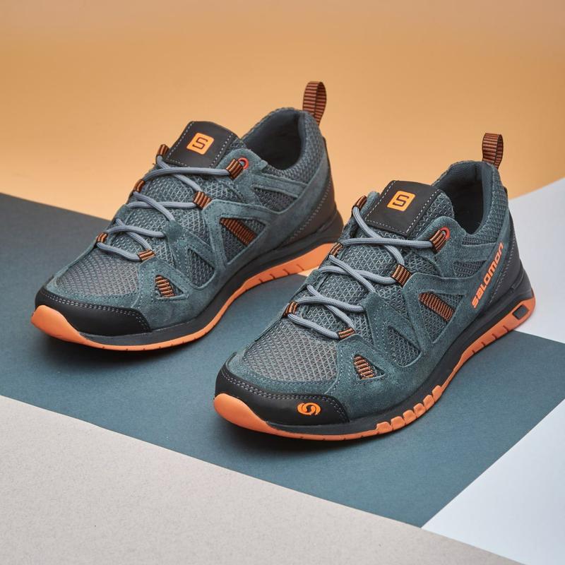 Стильні кросівки чоловічі у стилі salomon літні комбіновані сіточкой ...