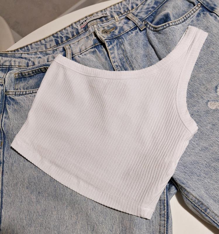 Майка в рубчик — цена 100 грн в каталоге Майки Купить женские вещи по