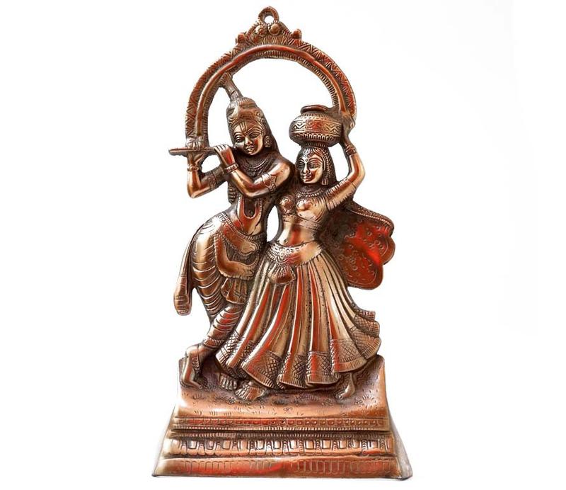 Статуя алюмінієва плоска райдха крішен Bm — ціна 1224 грн у каталозі Статуетки Купити товари для