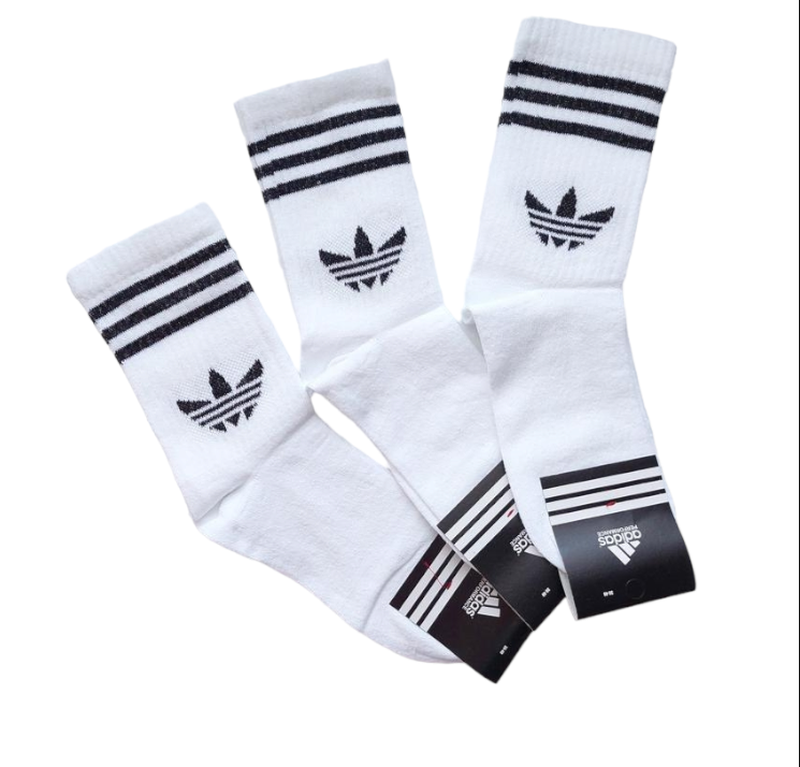 6 пар белые женские высокие белые носки адидас "adidas" теннис, 36-40р ...