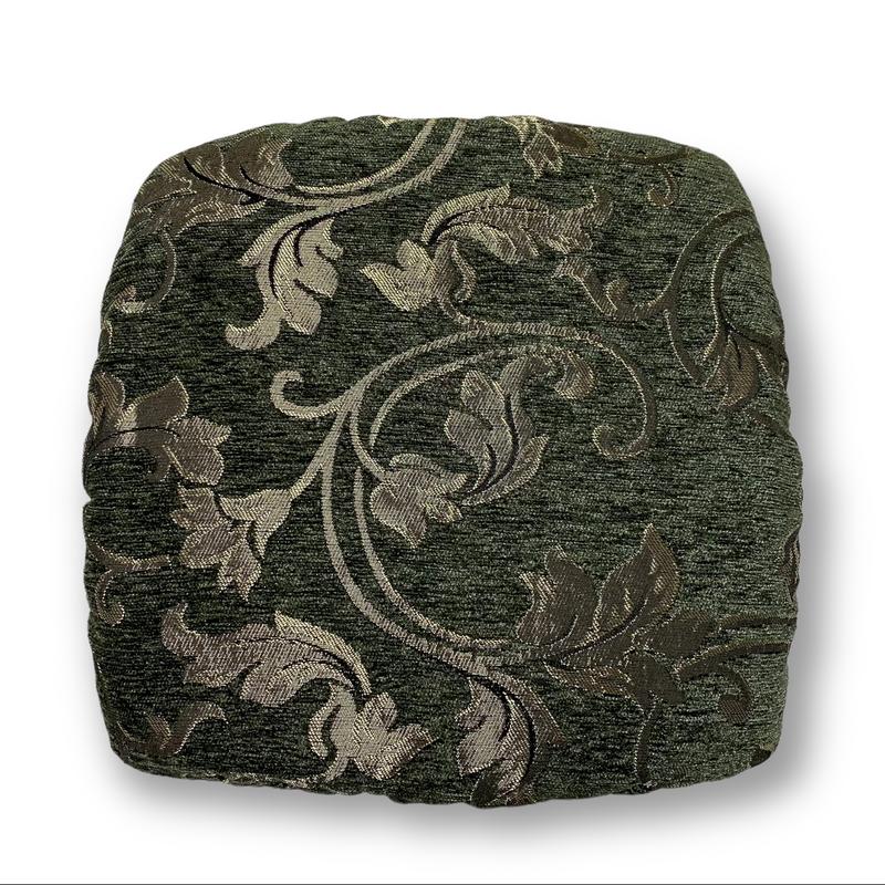 Чохли на табуретки квадратні зелений вензель рогожка набір 4 шт — ціна 525 грн у каталозі Чохли