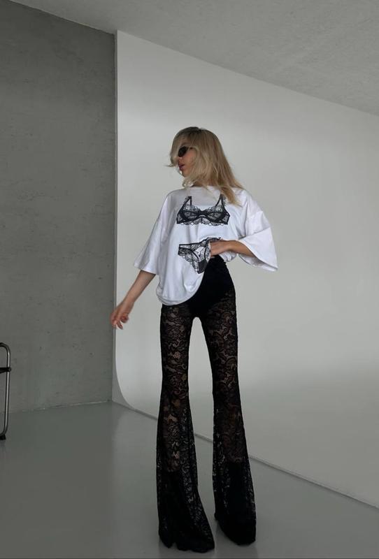 Стильні штани кльош — ціна 522 грн у каталозі Брюки Купити жіночі речі за доступною ціною на