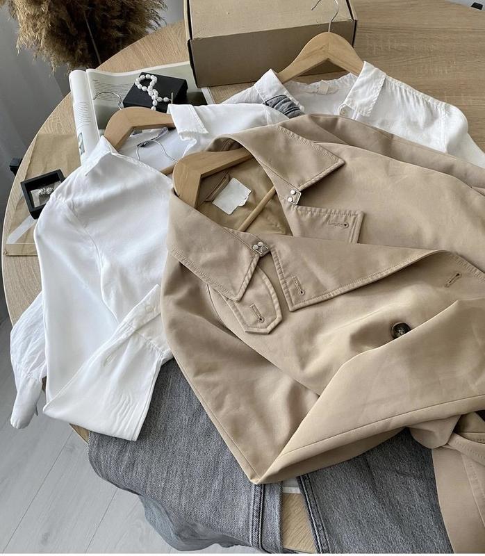 Плотный тренч Handm — цена 800 грн в каталоге Плащи Купить женские вещи по доступной цене на Шафе