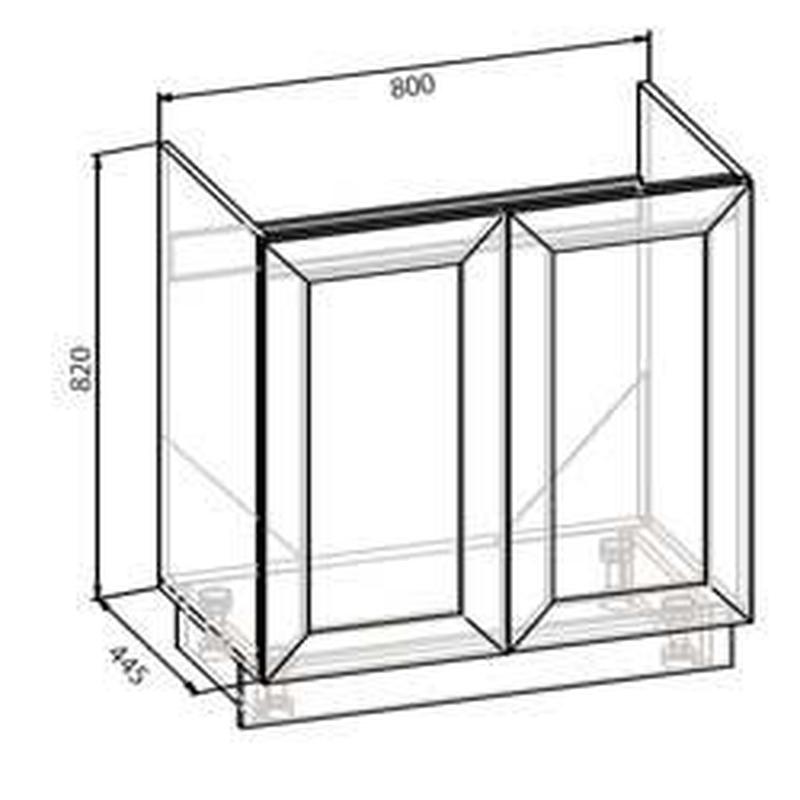 80 низ мийка кухня роял — ціна 2153 грн у каталозі Меблі для кухні Купити товари для дому та