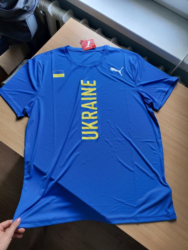 Футболка збірної україни спортивна чоловіча пума puma ukraine — ціна 600 грн у каталозі Футболки ...