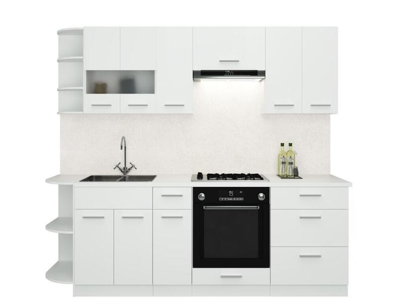 Модульна кухня аліна біла 2 4 м — ціна 15023 грн у каталозі Меблі для кухні Купити товари для