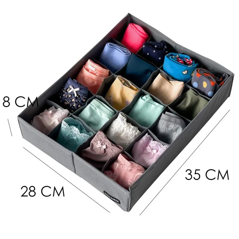 Органайзер для шкарпеток та трусів 20 комірок бежевий сірий — ціна 460 грн у каталозі