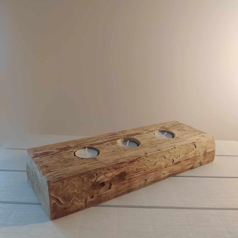 Підсвічник свічник ручна робота амбарна дошка екодекор дизайн для