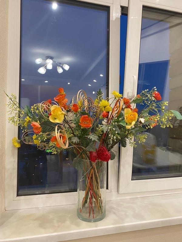 Букет штучних квітів декор бу — ціна 100 грн у каталозі Штучні квіти Купити товари для дому та