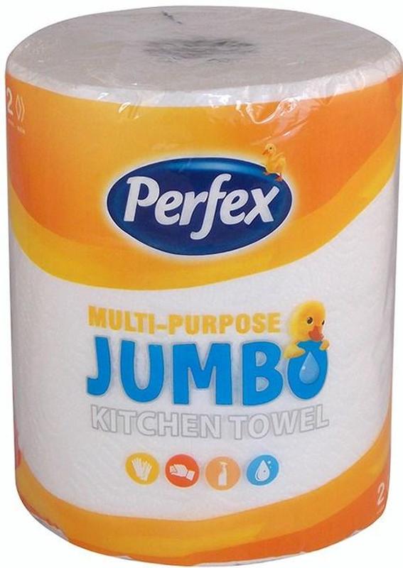 Паперовий рушник Perfex Jumbo 2 шари 1 рулон 5999860406075 — ціна 60 грн у каталозі Паперові