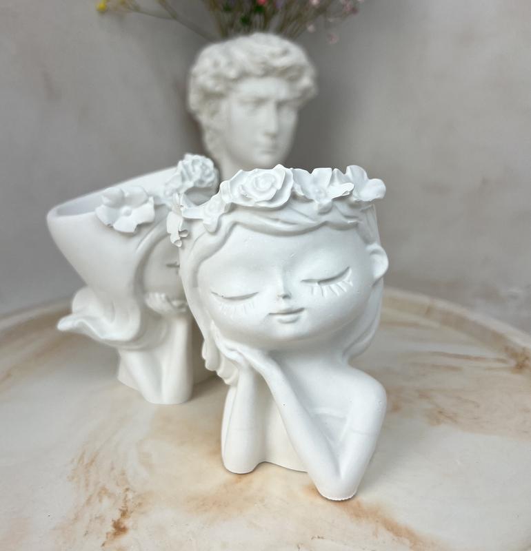 Кашпо «дівчинка з віночком №1 50 мл — ціна 55 грн у каталозі Статуетки