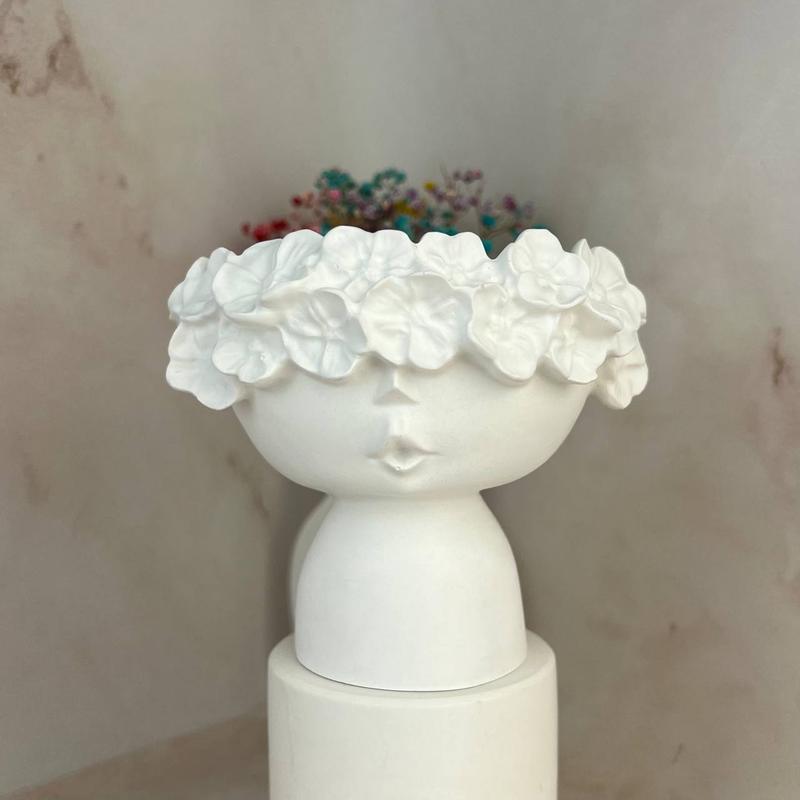 Кашпо «дівчинка з віночком №4 150 мл — ціна 85 грн у каталозі Кашпо Купити товари для дому та