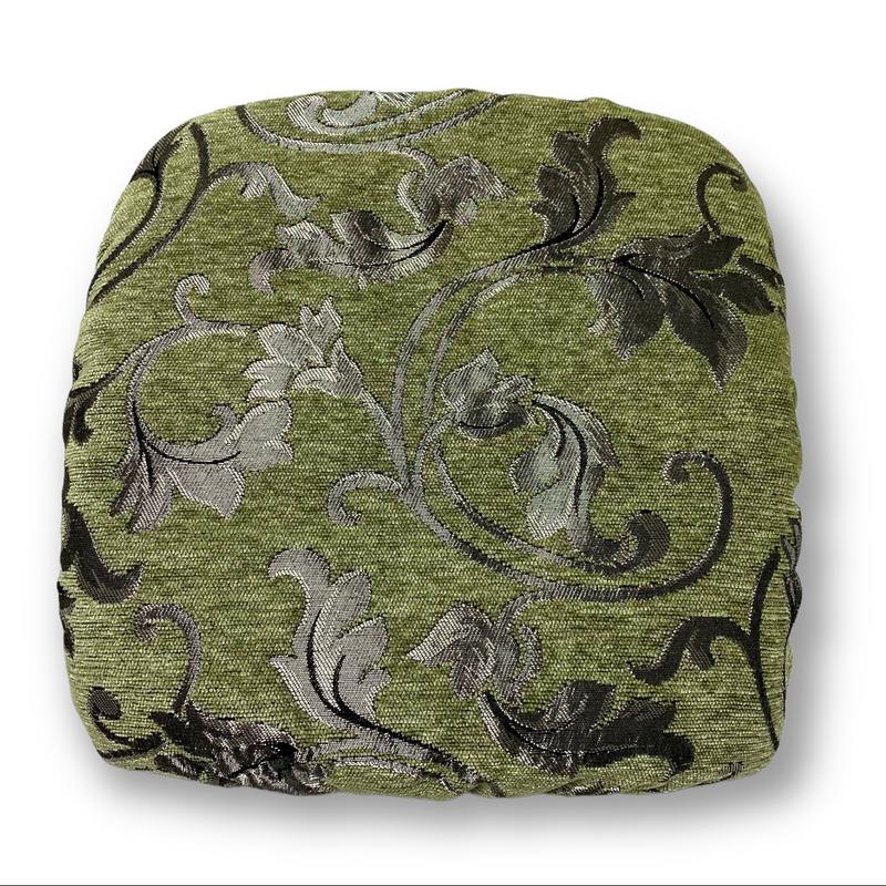 Чохли на табуретки квадратні зелений вензель рогожка набір 4 шт — ціна 525 грн у каталозі Чохли