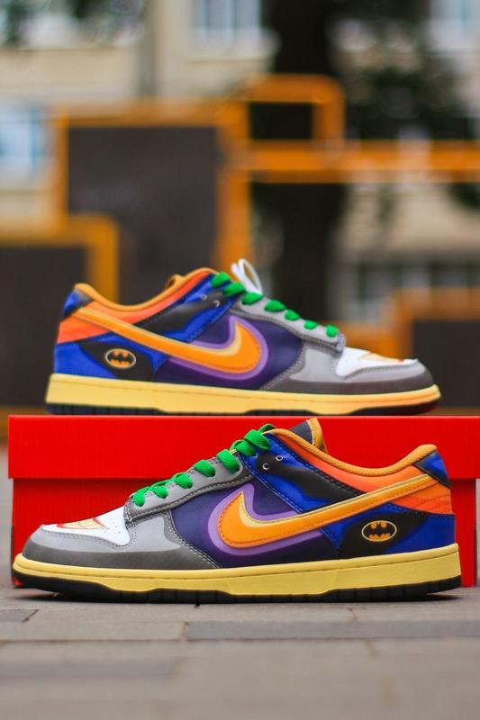 Nike sb dunk low batman x joker очень удобны для мужчин высокое ...