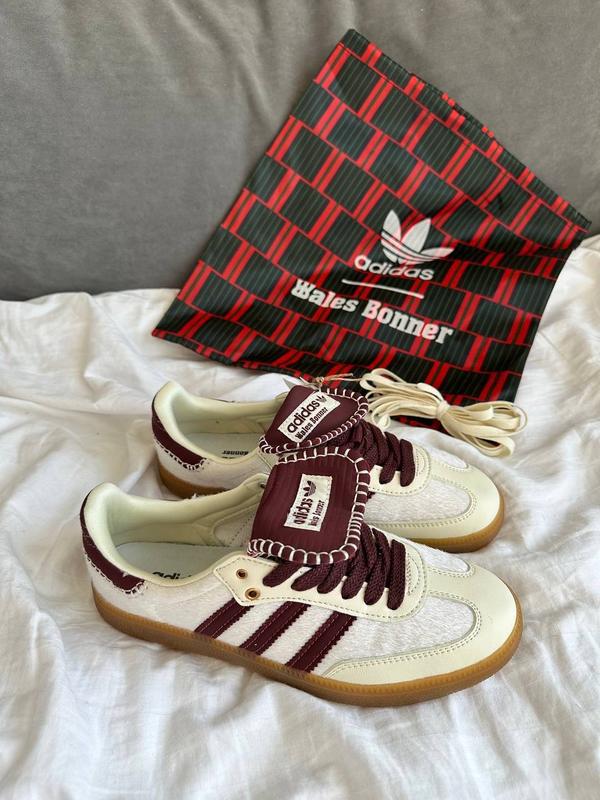 Женские кеды адидас самба adidas samba wales bonner cream bordo — цена ...