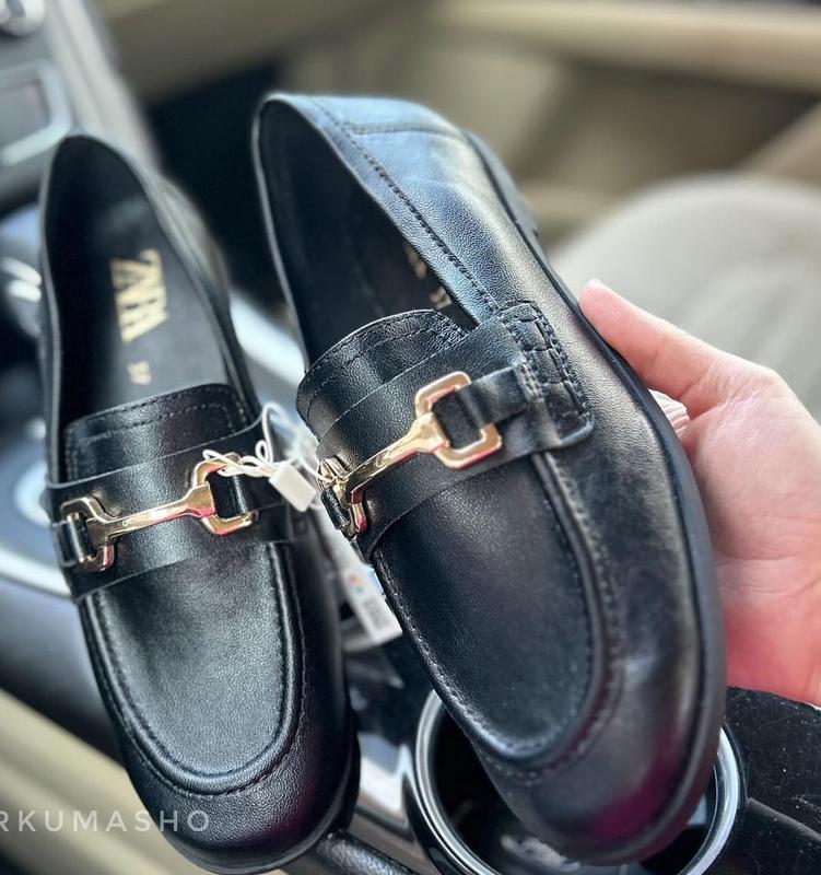 Шикарные туфли лоферы от zara на массивной подошве, легкие и удобные ...