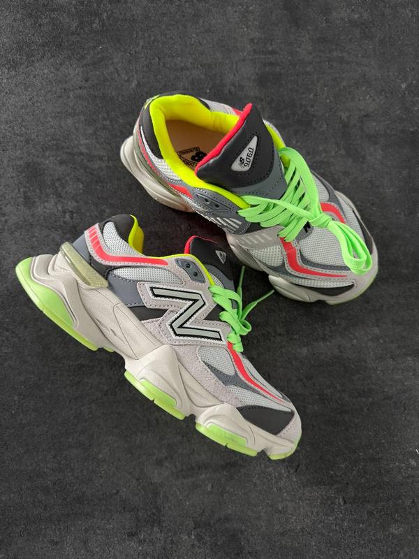 Кросівки new balance 9060 light grey / acid green premium — ціна 2990 ...