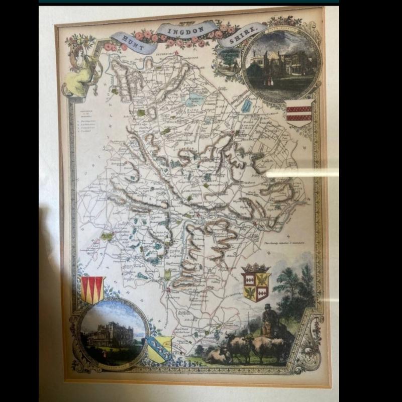 Англія вінтажна картина мапа ручна репродукція thomas moule — ціна 1750 ...