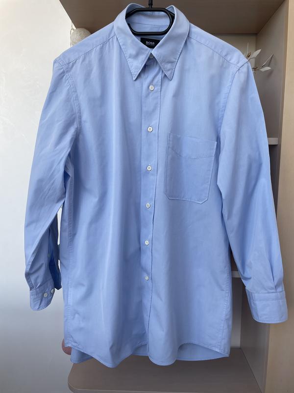 Хлопковая рубашка hugo boss — цена 300 грн в каталоге Рубашки Купить ...