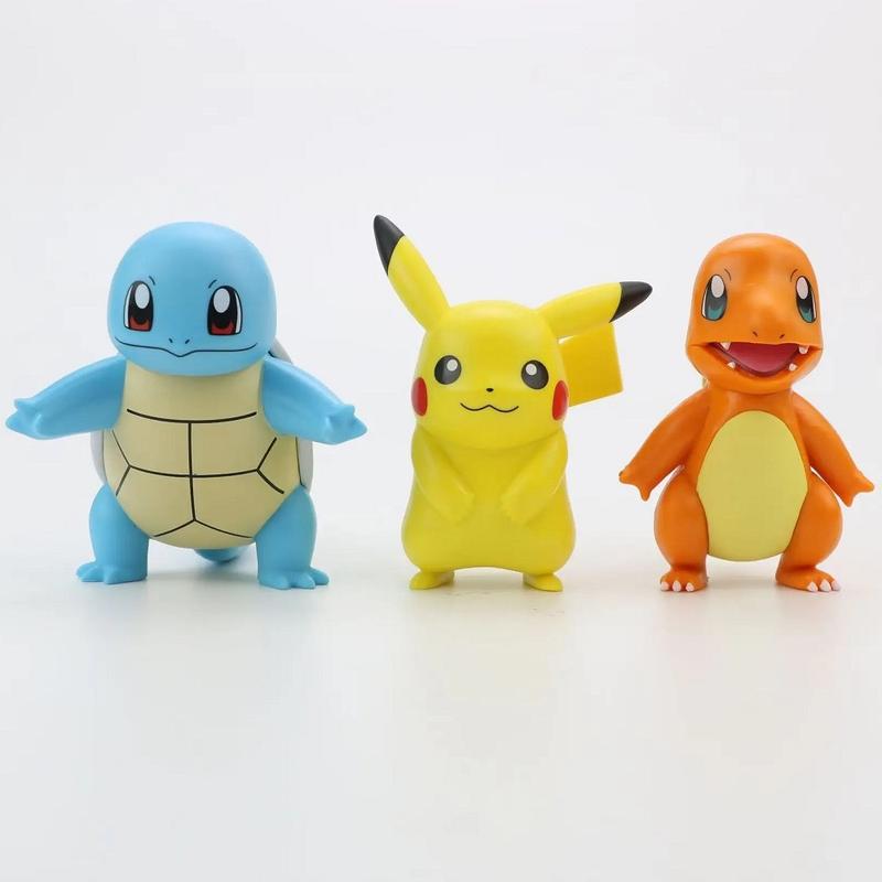 Фигурки покемоны набор pokemon пикачу, сквиртл, чармандер 8 см. — цена ...