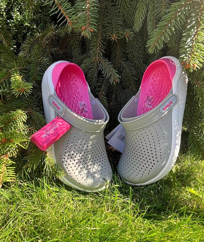 crocs literide clog literide clog pearl white 1395 173423297 Crocs laura flat