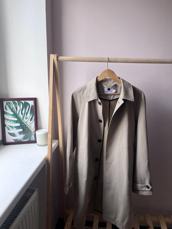 Тренч кремового кольору Topman — ціна 650 грн у каталозі Плащі Купити чоловічі речі за доступною