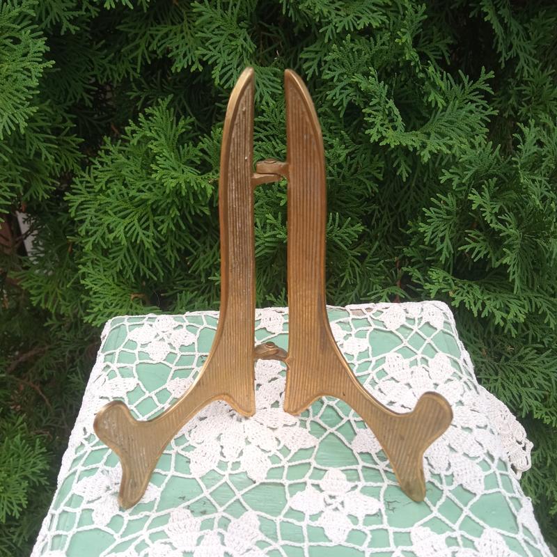 Подставка бронзовая для декоративных тарелок или картин — цена 850 грн в каталоге Статуэтки