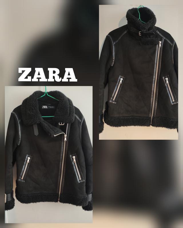 Куртка дублянка авіатор zara s косуха оригінал в ідеальному стані — ціна 799 грн у каталозі ...