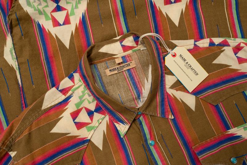Levis made craftedtm trunky shirt aztec stripe male 16103 0002 2000
