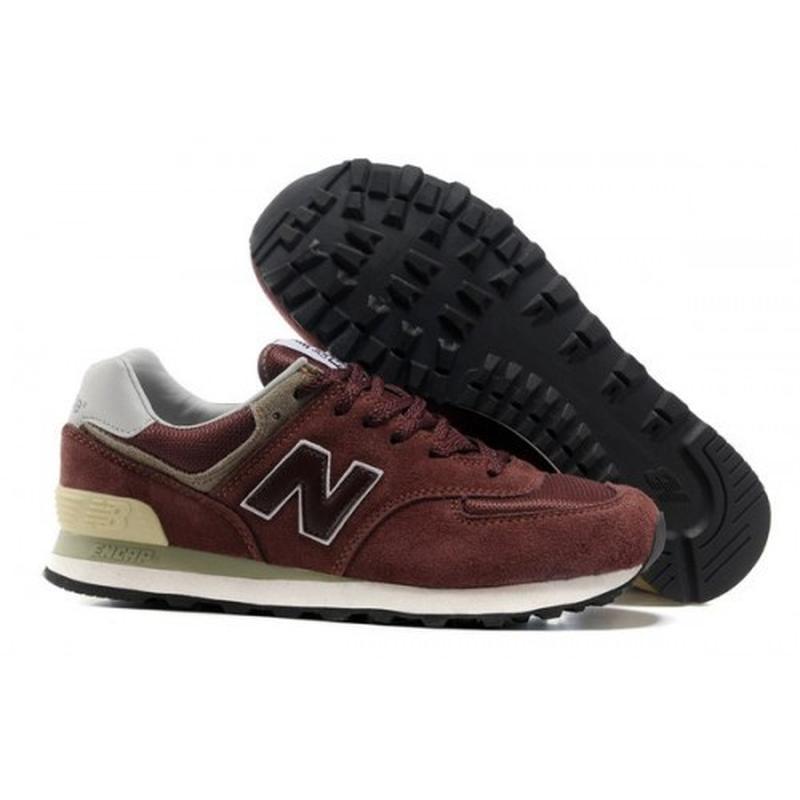 Жіночі кросівки new balance 574 бордові — nz028 — ціна 1799 грн у каталозі Кросівки Купити ...