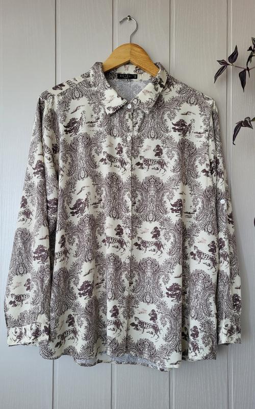 Блузка с принтом — цена 50 грн в каталоге Блузы Купить женские вещи по доступной цене на Шафе