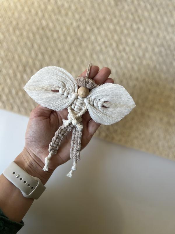 Ангел макраме оберегает ручная работа — цена 450 грн в каталоге Статуэтки Купить товары для дома