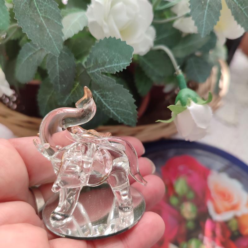 Слоник мініатюрна статуетка з скла — ціна 115 грн у каталозі Статуетки Купити товари для дому