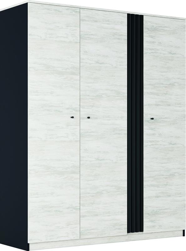 Шкаф 3д тео артвуд светлый антрацит світ меблів — ціна 8620 грн у каталозі Шафи Купити товари