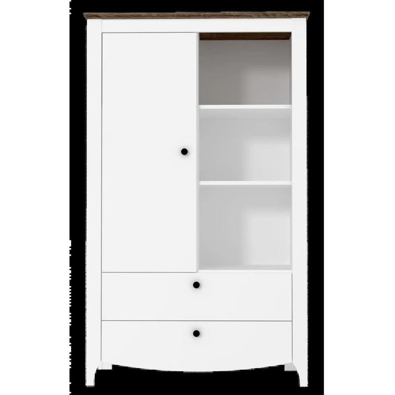 Пенал-вітрина гербор каріна kom1d2s німфея альба + дуб сонома трюфель (grb-1354) — ціна 7170 грн ...