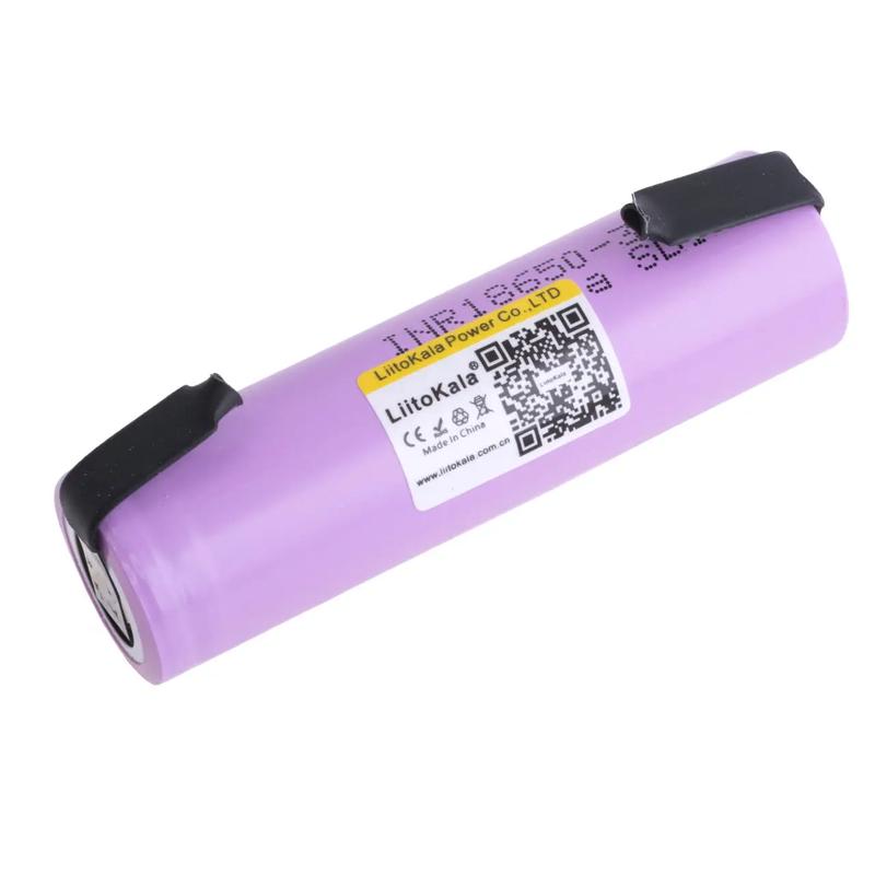 Акумулятор високострумовий liitokala li-ion 18650 3000mah 3,7v (inr18650-30q) 20a бузковий ...