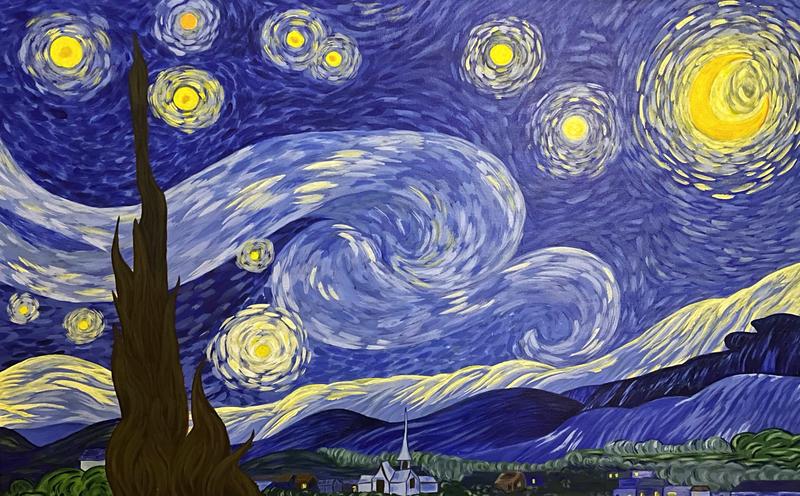 Зоряна ніч картина акрил — ціна 4000 грн у каталозі Картини Купити товари для дому та побуту за