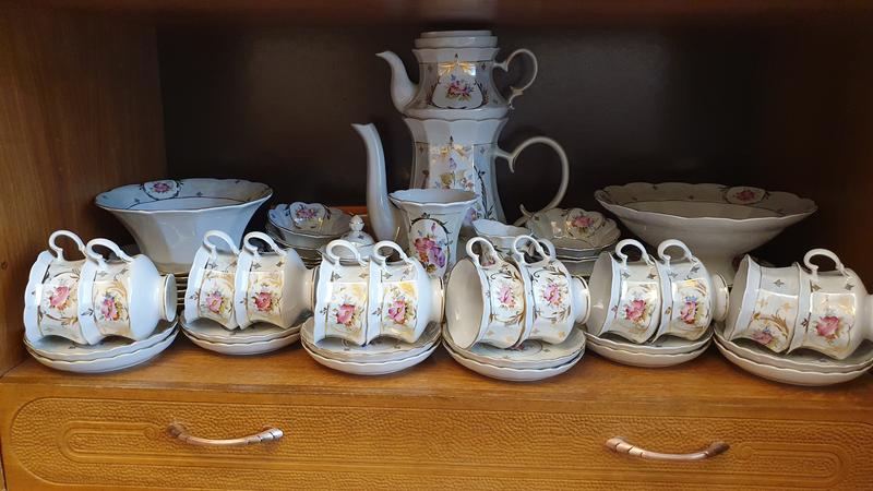 Сервіз чайна троянда з позолотою на 12 персон коростенський пз урср — ціна 4600 грн у