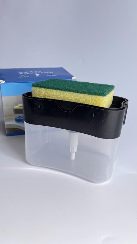 Органайзер для мочалок з мильницею та дозатором Soap Pump Sponge Caddy — ціна 96 грн у каталозі