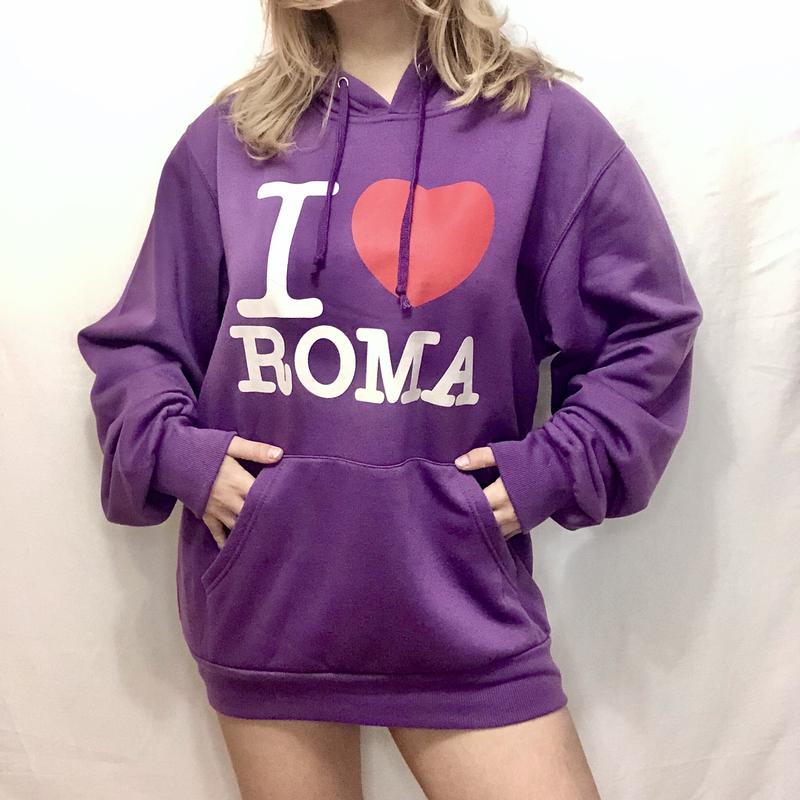 Тепле худі кенгуру i love roma — ціна 79 грн у каталозі Худі Купити ...