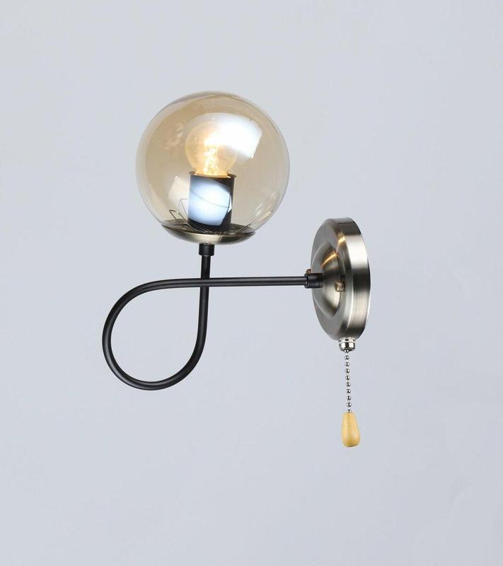 B A4243 1w Bk Ab — цена 515 грн в каталоге Бра Купить товары для дома и