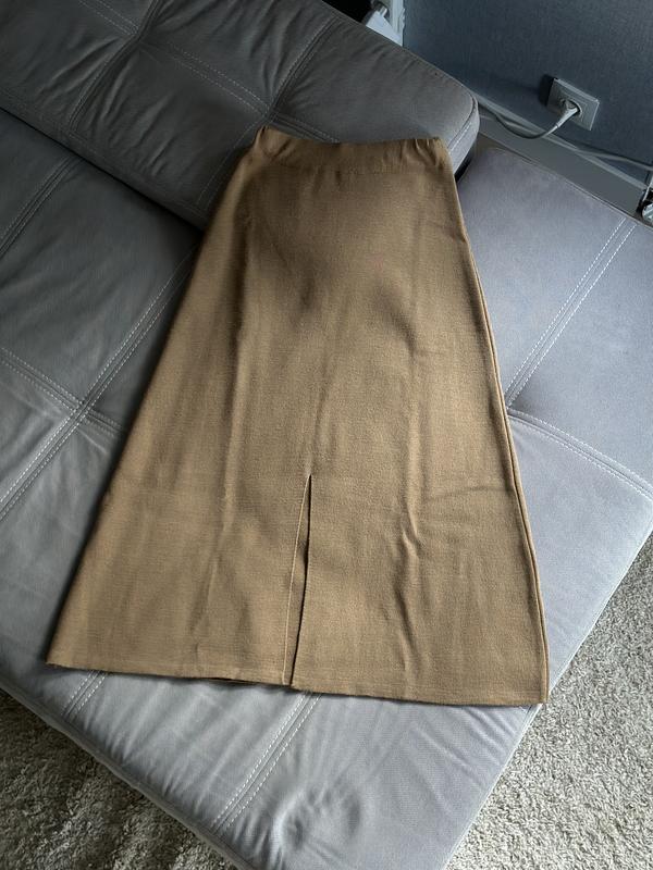 Трикотажная юбка миди — цена 380 грн в каталоге Миди юбки Купить женские вещи по доступной цене