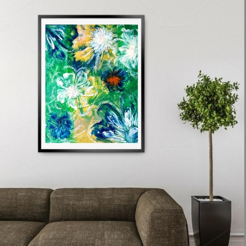 Авторська картина квітковий килим — ціна 9300 грн у каталозі Картини