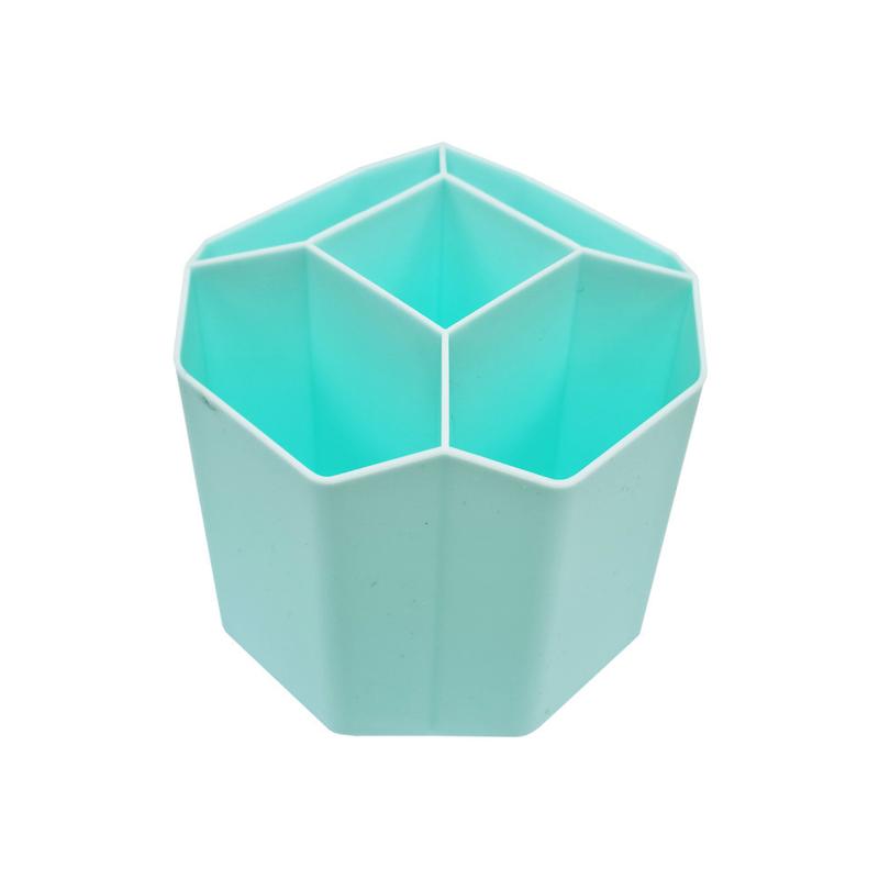 Склянка для ручок на 5 відділень Wxs 2 пластик мятний — ціна 179 грн у каталозі Настільні